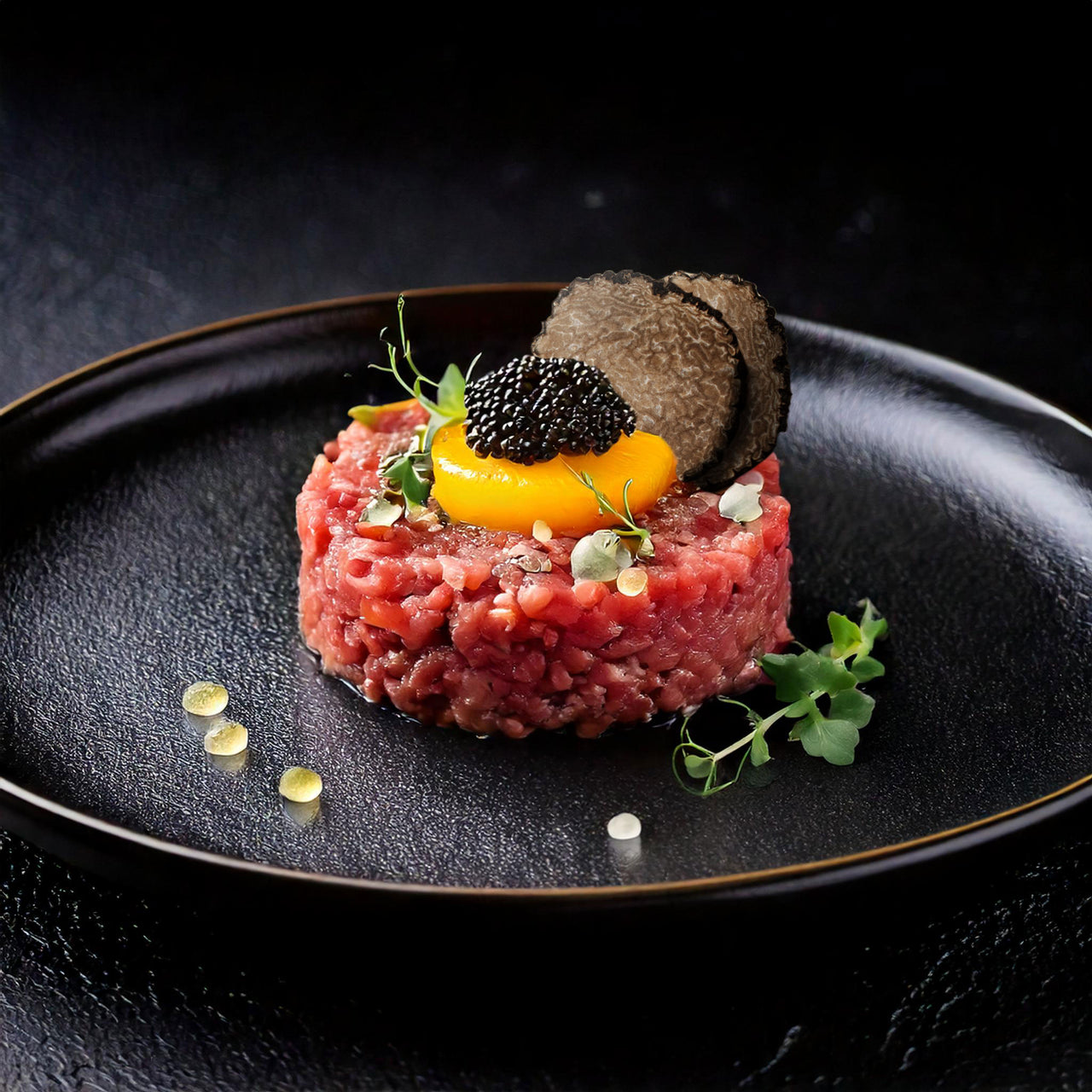 Beef Tartare with Caviar and Piedmont Truffle – A Gourmet Recipe ...